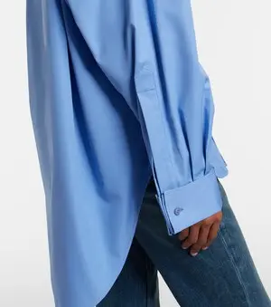 Balenciaga Asymmetric Cotton Poplin Shirt