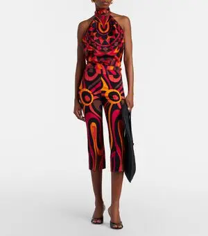 Emilio Pucci Marmo Jersey Capri Pants