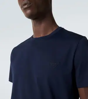 Prada Cotton-blend Jersey T-shirt