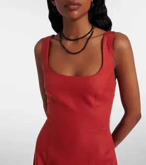 SIR. Linen Minidress - Red