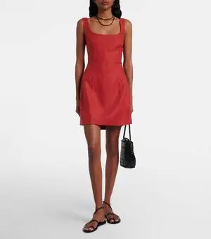 SIR. Linen Minidress - Red