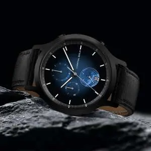 Lilienthal Berlin Chronograph Meteorite Flare Leather Black