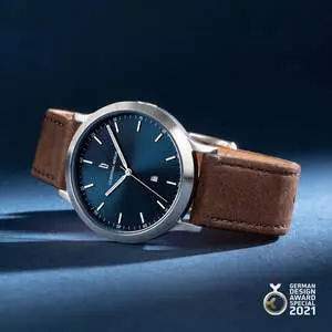 Lilienthal Berlin Huxley Stainless Steel And Leather Watch