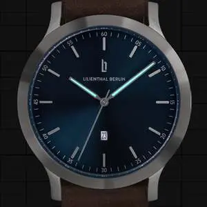 Lilienthal Berlin Huxley Stainless Steel And Leather Watch