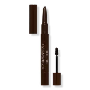 DOLL 10 Overarchiever Precision Brow Pencil And Filling Gel - Dark Brown
