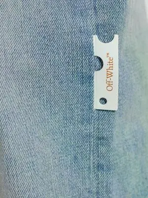 Off-White Logo-tag Straight-leg Jeans