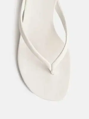 REFORMATION Amelia Heeled Thong Sandal - Ivory