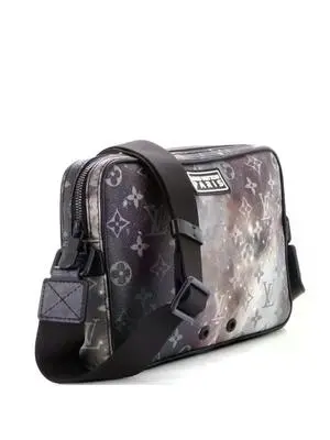LOUIS VUITTON Monogram Galaxy Canvas Alpha Messenger Bag - Black