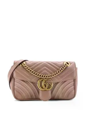 Gucci Gg Marmont Matelassé Leather Shoulder Bag - Neutrals