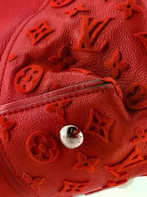 LOUIS VUITTON Calfskin Pm Tote Bag - Red