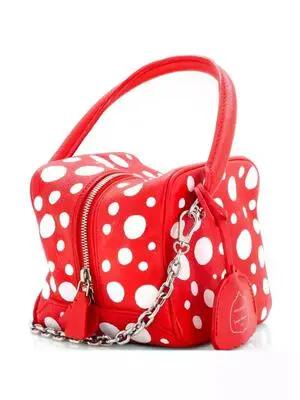 LOUIS VUITTON Yayoi Kusama Infinity Dots Monogram Empreinte Giant Satchel - Red
