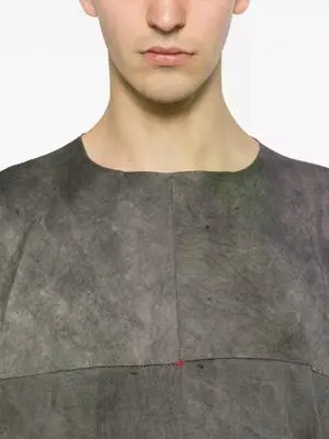 MA+ Panelled Distressed-effect T-shirt