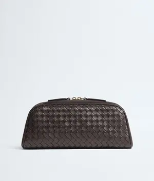 Bottega Veneta Large Nodo Pouch - Espresso