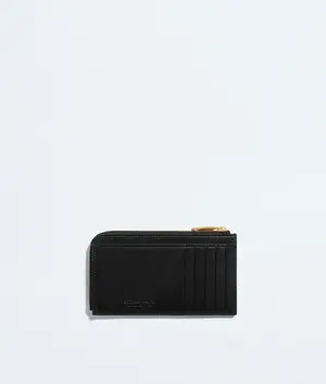 Bottega Veneta Intrecciato L-zipped Card Case