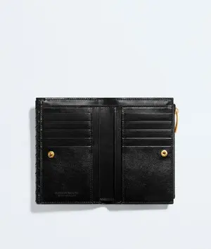 Bottega Veneta Intrecciato Piccolo Medium Bi-fold Zipped With Flap