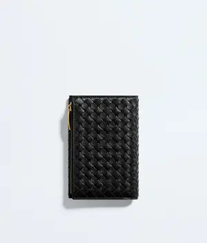 Bottega Veneta Intrecciato Piccolo Medium Bi-fold Zipped With Flap