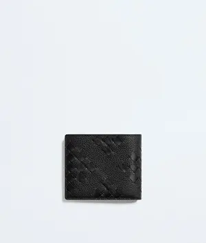 Bottega Veneta Intrecciato Bi-fold Wallet - Black