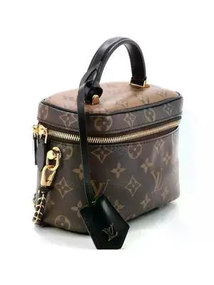 LOUIS VUITTON Vanity Handbag Reverse Monogram Canvas Pm Satchel