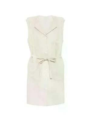 LESS Lapel Collar Sleeve Dress