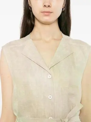 LESS Lapel Collar Sleeve Dress