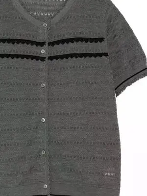 JNBY Pointelle-knit Scalloped Blouse