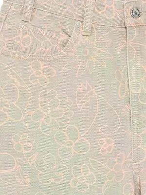 JNBY Floral Print Denim Shorts