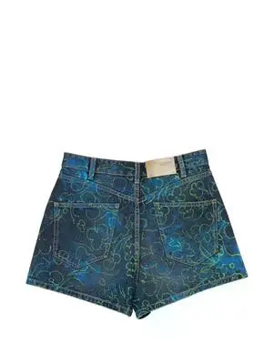 JNBY Floral-print Denim Shorts