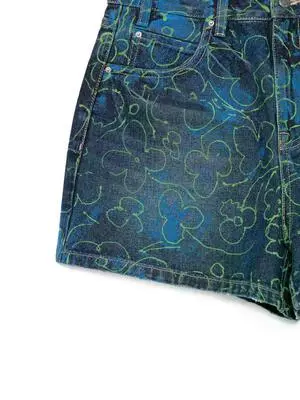 JNBY Floral-print Denim Shorts