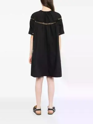 JNBY Twisted Lace-trimmed Dress