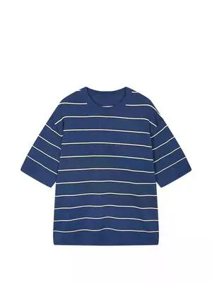 CROQUIS Striped Short-sleeve T-shirt - Blue