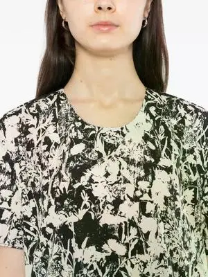 JNBY Floral-print Round Neck Dress