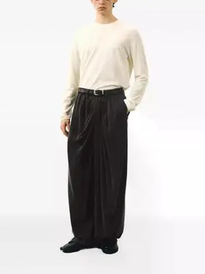 CROQUIS Logo-patch Trousers - Grey