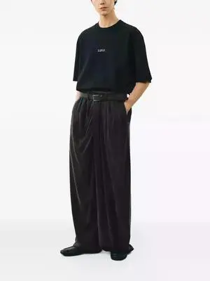 CROQUIS Logo-patch Trousers