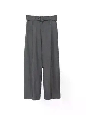LESS Belted Wide-leg Trousers