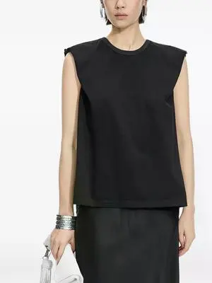 JNBY Sleeveless Round Neck Blouse - Black