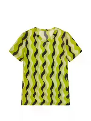 JNBY Printed Mesh Top - Yellow