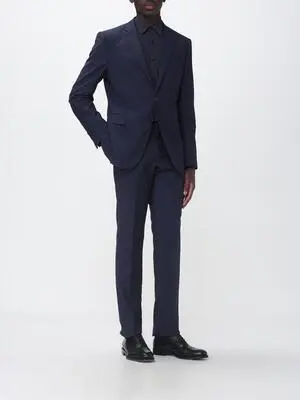 Emporio Armani Single-breasted Suit With Classic Lapels And Patch Pockets