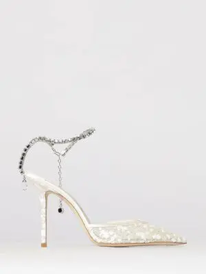 JIMMY CHOO Embellished Stiletto Pumps - Silver