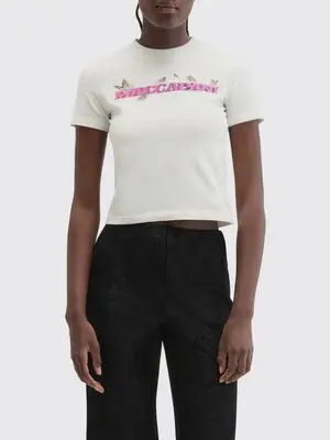 MARGHERITA MACCAPANI Logo Viscose T-shirt - White