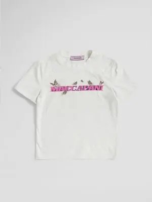 MARGHERITA MACCAPANI Logo Viscose T-shirt