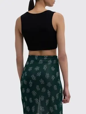 MARGHERITA MACCAPANI Viscose Blend Bralette Crop Top