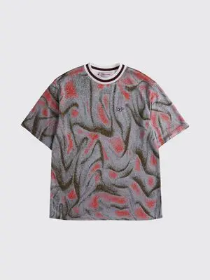 MARGHERITA MACCAPANI Abstract Patterned Viscose T-shirt - Sky
