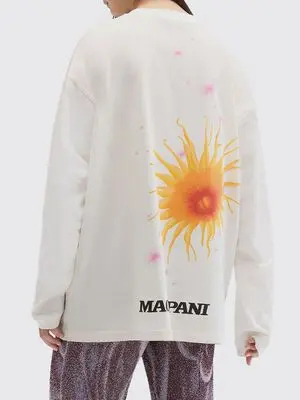 MARGHERITA MACCAPANI Graphic Print Cotton Long Sleeve T-shirt