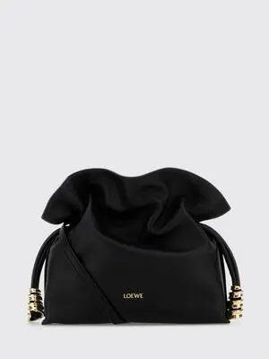 Loewe Flamenco Leather Clutch - Black
