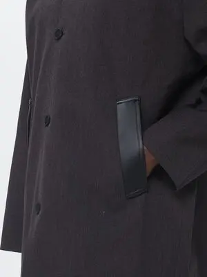 Studio Nicholson Lamb Leather And Wool Coat