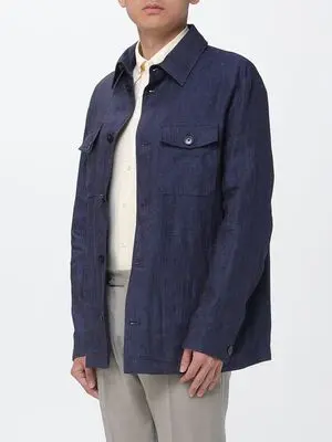 Canali Linen Shirt Jacket