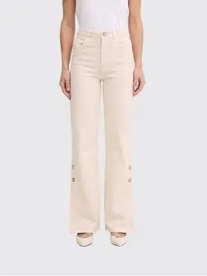 TWINSET Cotton Denim Flared Jeans - White 1