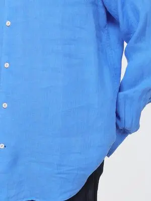 MC2 SAINT BARTH Linen Shirt - Blue