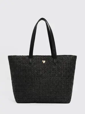 TWINSET U & B Woven Tote Bag With Heart Detail
