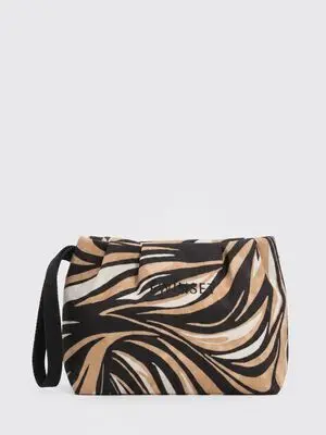 TWINSET Printed Cotton Canvas Pouch